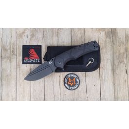 fox / wandertactical uro serramanico fx-557 b acc.niolox - g10 black coltello